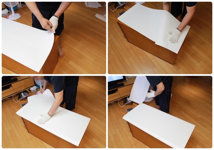 시트지로 서랍장 리폼하기 깔끔하게 잘 붙이는 Tip 오늘의집 고수들의 꿀팁 라이프스타일 슈퍼앱 오늘의집