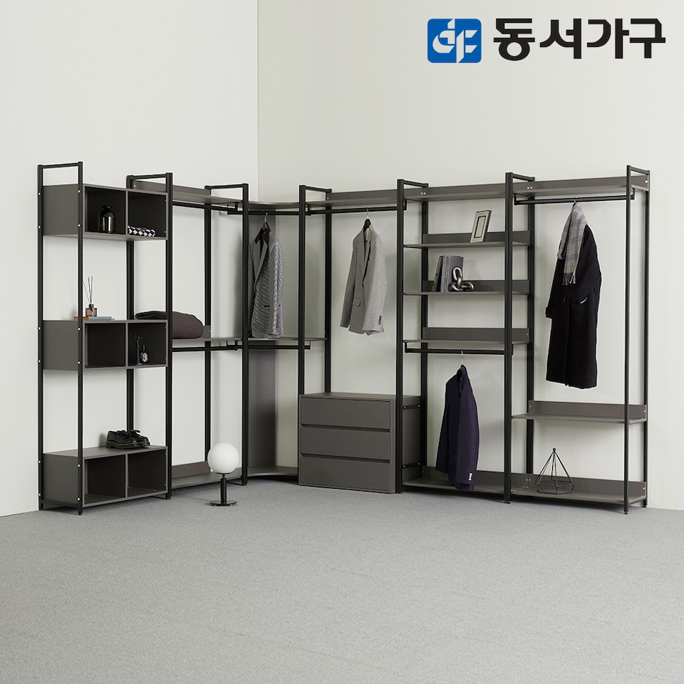 드레스룸 무료배송and무료설치 동서가구 베스트 세트 구성 드레스룸 행거 옷장 오늘의집 쇼핑