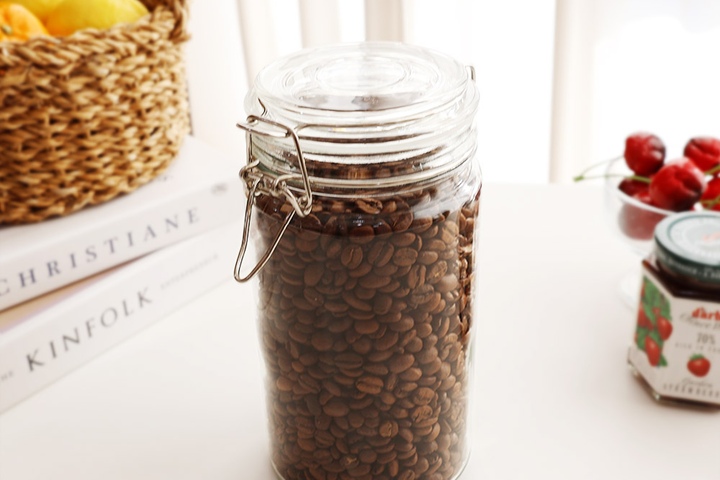 밀폐용기·반찬통 미르 다용도 슬림 원통형 밀폐 유리병 1200ml 4개 냉장고수납 저장용기 오늘의집 쇼핑