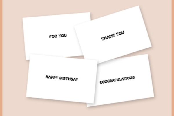 디자인문구 Cat And Black 감사 생일 축하 선물 메세지 편지 엽서 4type 오늘의집 쇼핑