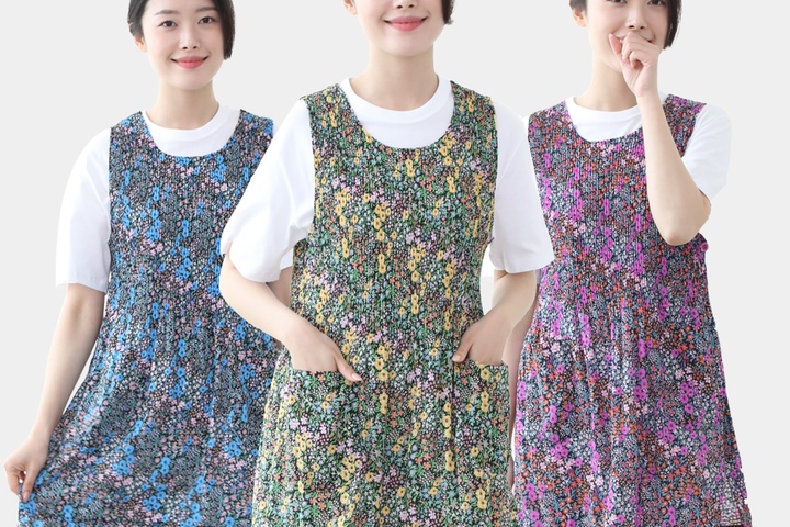 앞치마·주방장갑 알리움 시원한 여름앞치마 쉬폰 원피스 앞치마 4colors 오늘의집 쇼핑