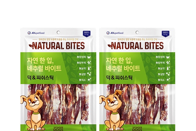 강아지 사료·간식 원더독스 네추럴바이트 덕and피쉬스틱 180g 2개강아지 간식 오늘의집 쇼핑