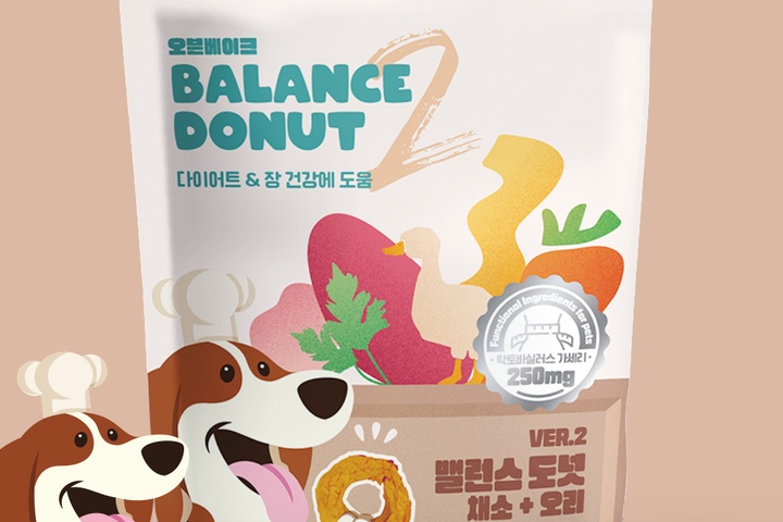 강아지 사료·간식 강아지육포 간식 노즈워크 소프트 밸런스도넛 채소 오리 100g 오늘의집 쇼핑