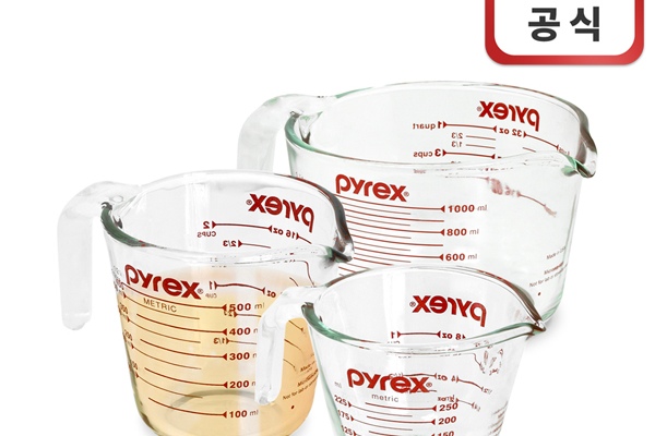베이킹용품 오리지널 계량컵 3종 250ml500ml1000ml 오늘의집 쇼핑