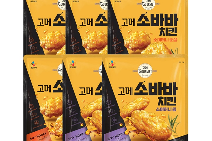 만두·치킨·돈까스 > 고메 소바바 치킨 소이허니 순살 375g x4개+소이허니 윙 300g x2개 | 오늘의집 쇼핑