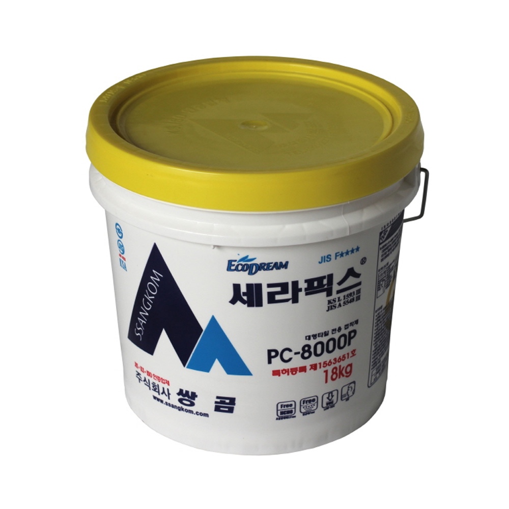 접착제·보수용품 부자재 쌍곰 세라픽스 Pc 8000p 18kg 타일본드 접착제 오늘의집 쇼핑