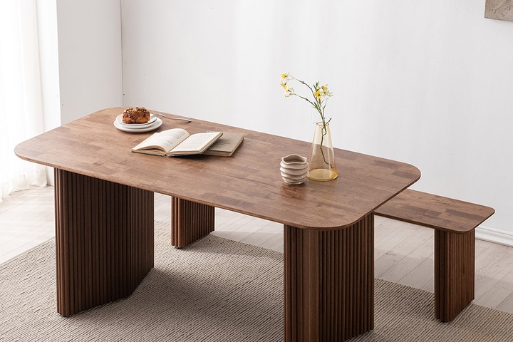 식탁 > [국내생산] 로즈 스퀘어 템바보드 원목 식탁 160cm | 오늘의집 쇼핑