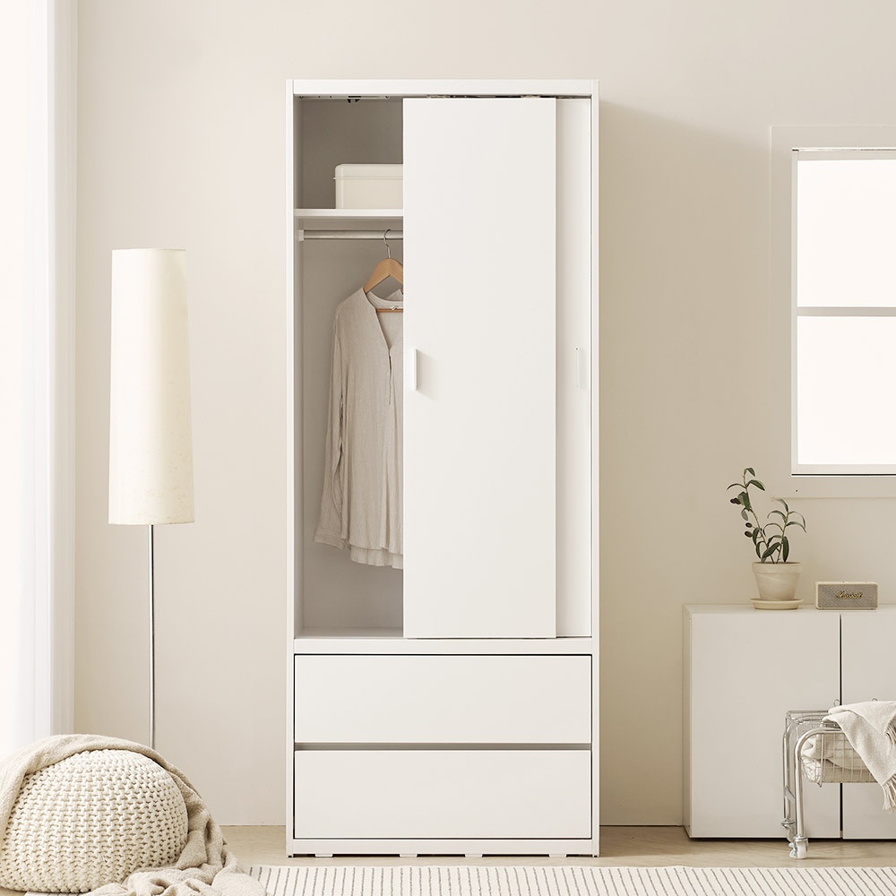 옷장 > 모던 빅 원룸 수납 슬라이딩 서랍 도어형 옷장 800 | 오늘의집 쇼핑