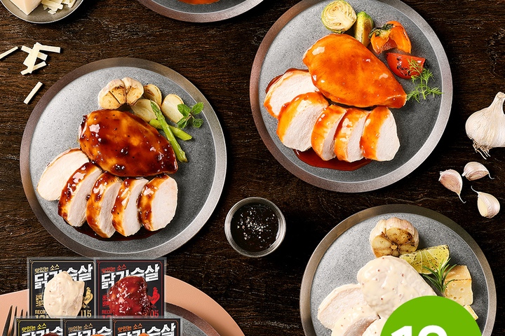 떡볶이·튀김·분식 누구나홀딱반한닭 맛있는 소스 닭가슴살 5종 10팩 혼합각 2팩씩 오늘의집 쇼핑