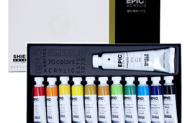 디자인문구 쉴드 에픽 아크릴물감세트 20ml X 12색 오늘의집 쇼핑