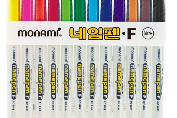 디자인문구 모나미 네임펜f 12색 중간글씨용 오늘의집 쇼핑