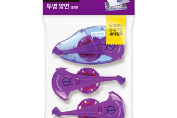디자인문구 3m 양면테이프오피스팩투명 디스펜서1개리필2개84mmx8m3롤 오늘의집 쇼핑