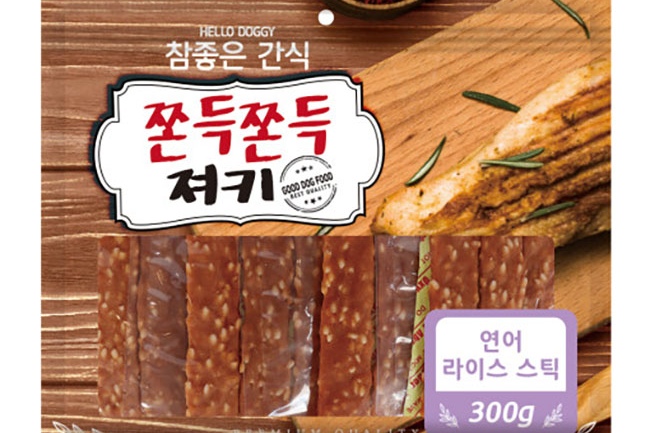 강아지 사료·간식 헬로도기 쫀뜩 육포져키 연어라이스스틱 대용량강아지간식 300g 오늘의집 쇼핑
