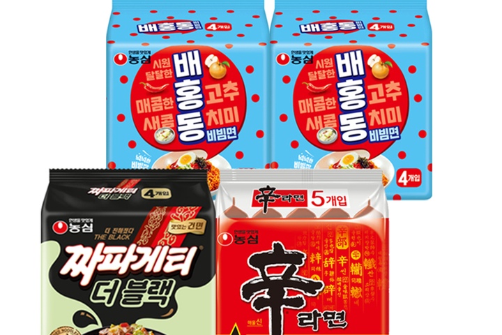 컵라면·봉지라면 신라면 5개짜파게티 더블랙 4개배홍동비빔면 8개 오늘의집 쇼핑