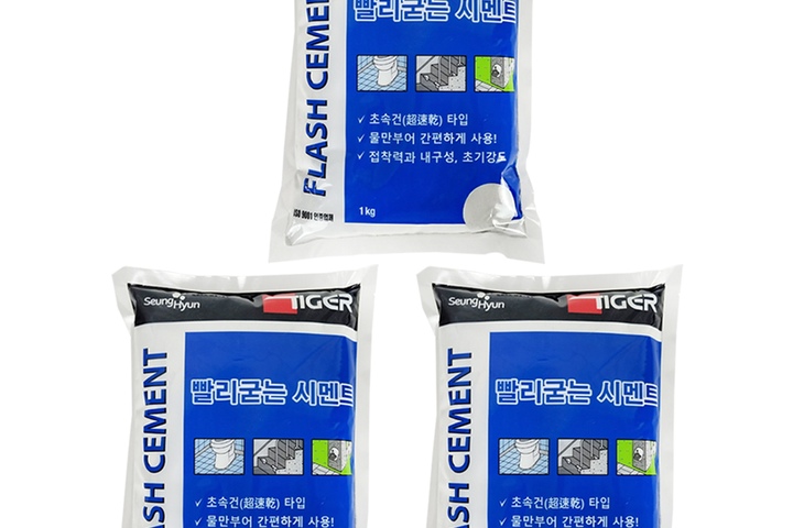 접착제·보수용품 빨리굳는시멘트 회색 1kg 3개 보수몰탈 고강도 소포장 인테리어 셀프 오늘의집 쇼핑