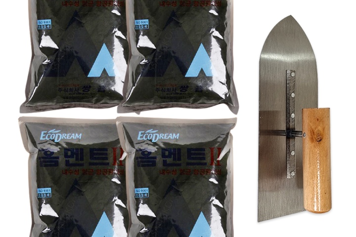 접착제·보수용품 홈멘트 흑색 2kg 4개 흙손 시멘트 계단 보수 타일 미장 소포장 가정용 오늘의집 쇼핑