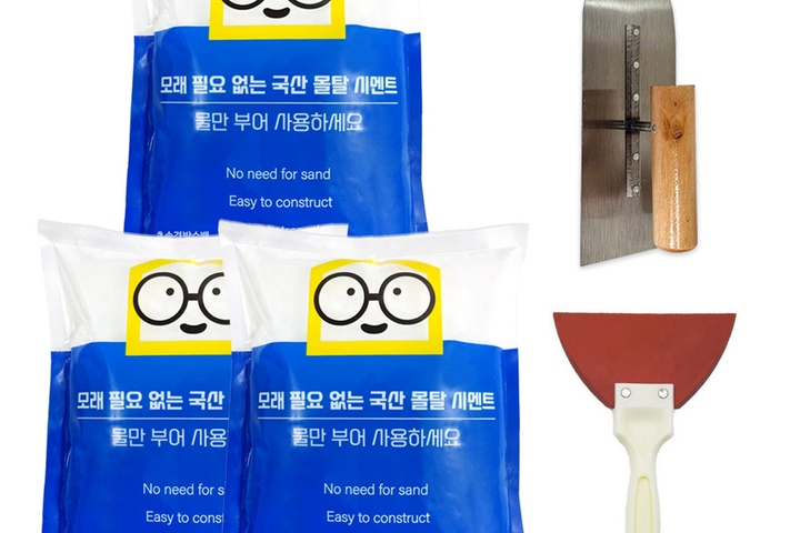 접착제·보수용품 초속경 방수 백색시멘트15kg 3개미장흙손d형헤라 타일 공사 셀프 시공 오늘의집 쇼핑