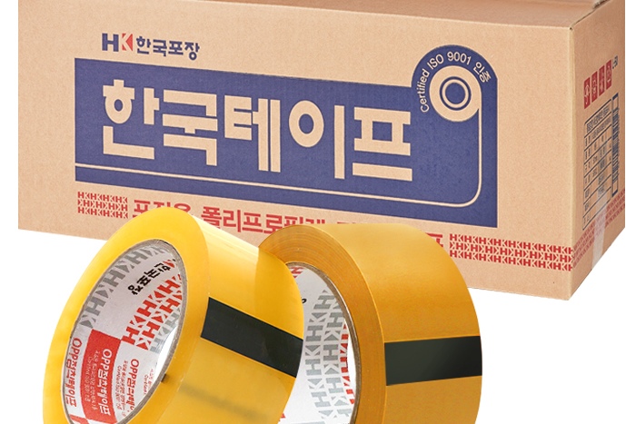 접착제·보수용품 한국테이프 박스테이프 더블경포장 100m X 40개 투명 황색 Lk40 오늘의집 쇼핑
