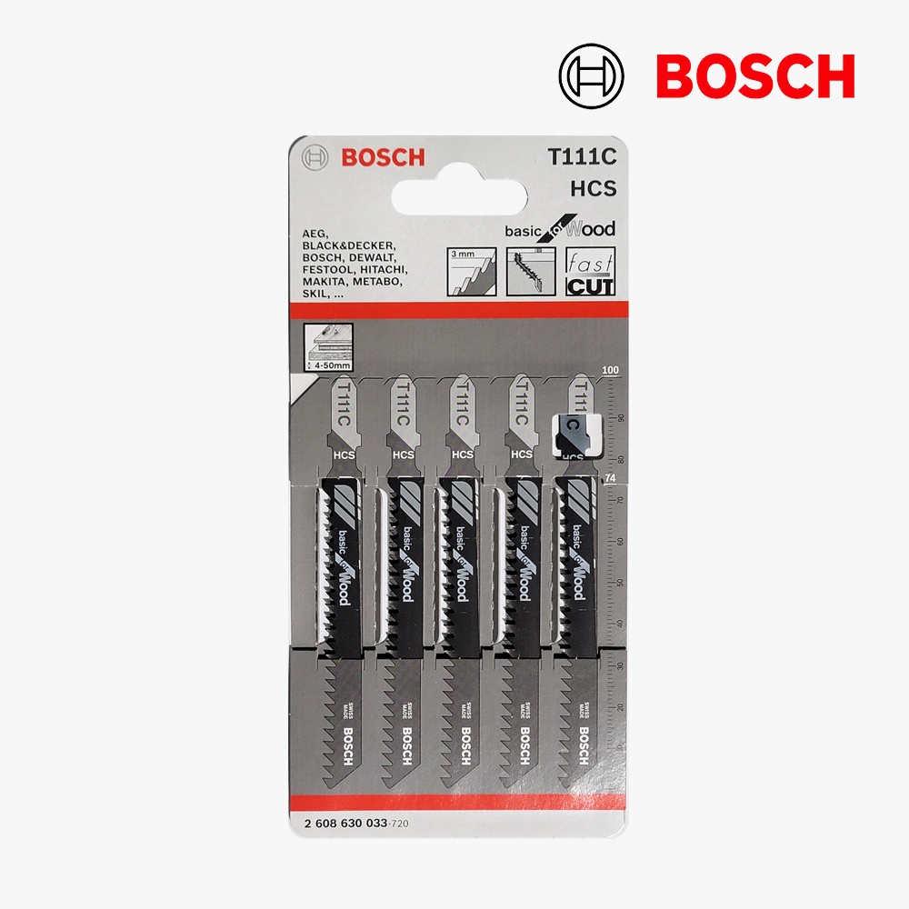 전동공구 > 직쏘날 T111C 목재용 직소 목공톱날 1팩(5pcs) 100mm 2608630033 | 오늘의집 쇼핑