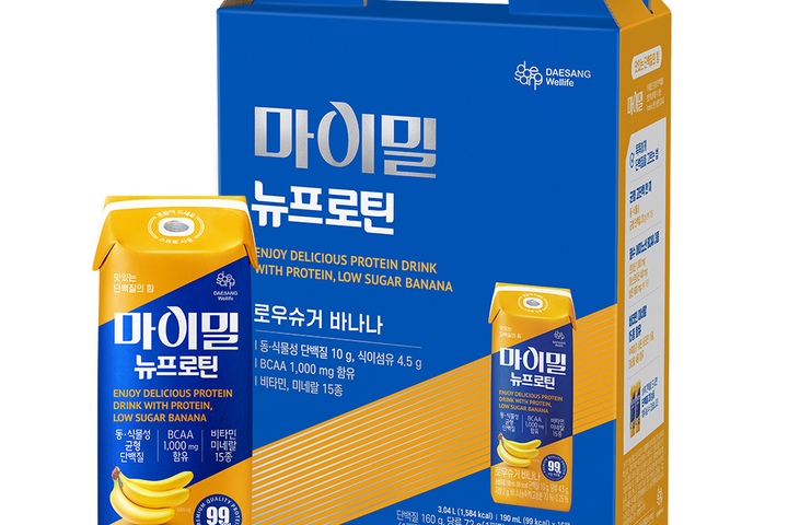 헬스·다이어트 마이밀 뉴프로틴 로우슈가 바나나맛 190mlx16팩 오늘의집 쇼핑