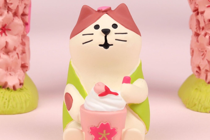 피규어·프라모델 Concombre 벚꽃 라떼 고양이 오늘의집 쇼핑