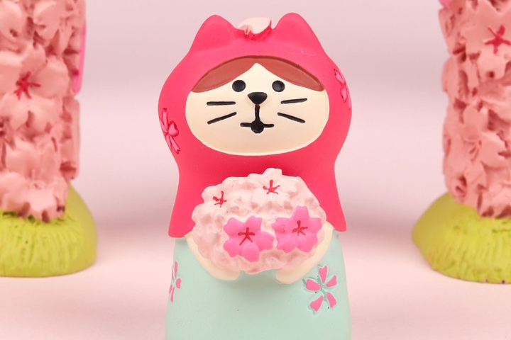 피규어·프라모델 Concombre 두건고양이 벚꽃 오늘의집 쇼핑