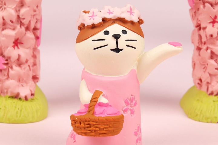 피규어·프라모델 Concombre 벚꽃 축복 고양이 오늘의집 쇼핑
