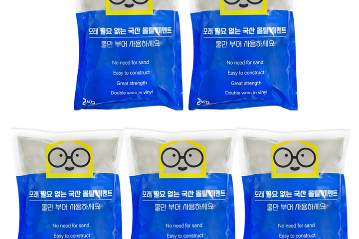 접착제·보수용품 담벼락 보수 국산 몰탈 시멘트 2kg 5개 미장 공사 계단 공사 빨리굳는 시멘트 오늘의집 쇼핑