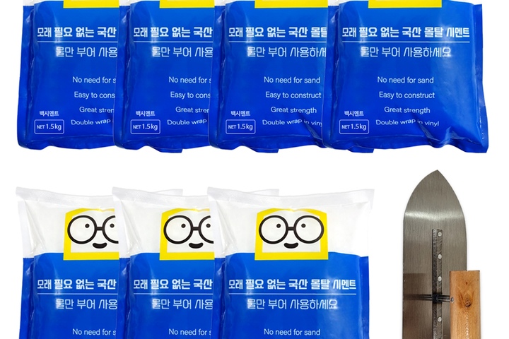 접착제·보수용품 백색 줄눈 백 시멘트15kg 7개흙손 메지 욕실 타일 소포장 오늘의집 쇼핑