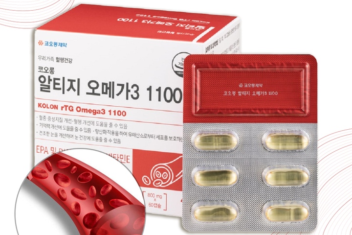 건강기능인증 코오롱 알티지오메가3 1100 60정 오늘의집 쇼핑