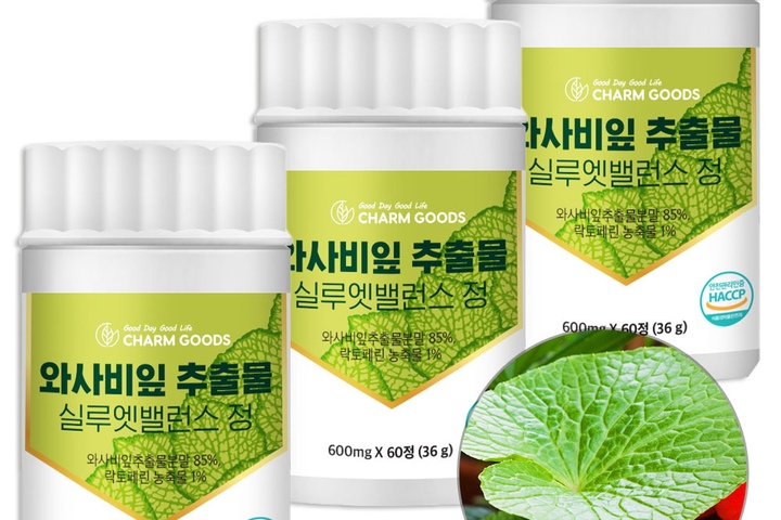 영양제 와사비잎 추출물 실루엣밸런스 정 60정 3팩 오늘의집 쇼핑