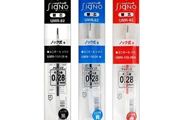 디자인문구 유니볼 시그노 노크식 중성펜 리필심 028mm Umr82 오늘의집 쇼핑