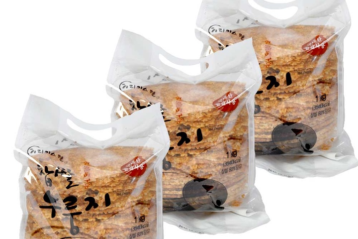 떡볶이·튀김·분식 황동판에 구운 찹쌀누룽지 1kg3봉 총 3kg 오늘의집 쇼핑