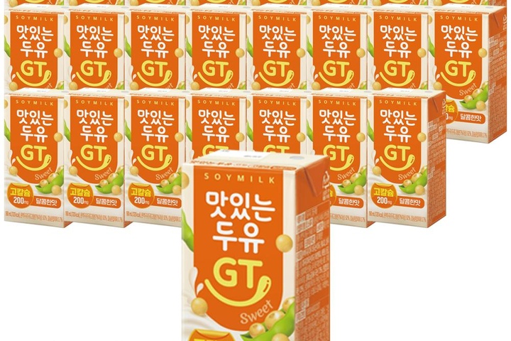 우유·두유 > 맛있는 두유 GT 고칼슘 달콤한맛 190ml*24입 | 오늘의집 쇼핑
