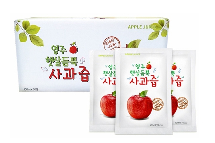 건강즙·청·전통음료 영주 햇살듬뿍 사과즙 100ml 30포 오늘의집 쇼핑