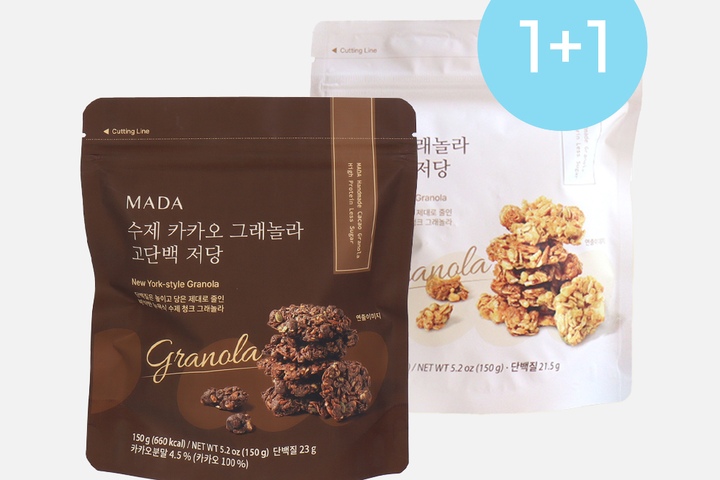시리얼·시리얼바 Mada 수제 오리지널 그래놀라 1봉카카오 그래놀라 1봉 오늘의집 쇼핑