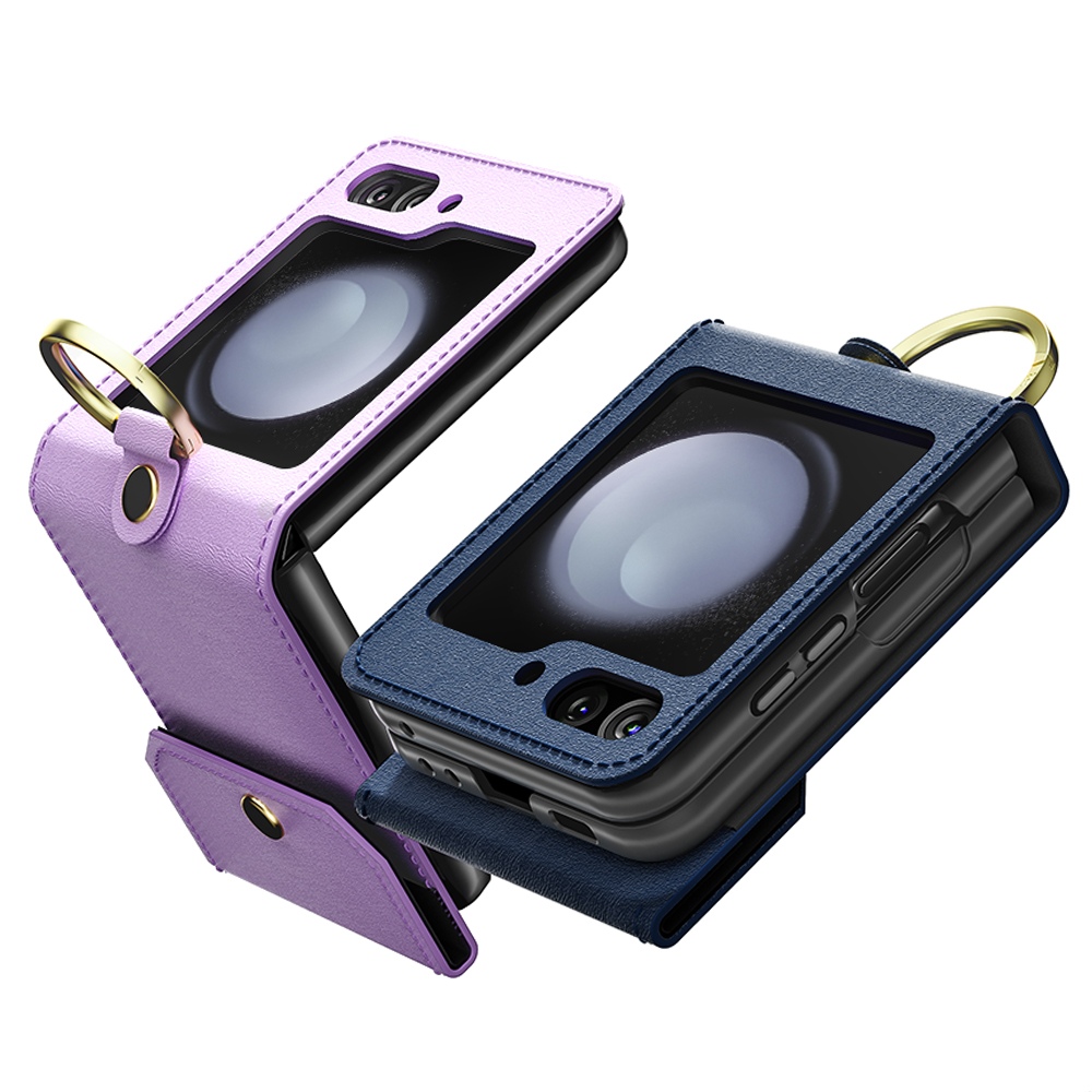 휴대폰액세서리 > 갤럭시 Z플립6/7FE 케이스 노바 카드수납 가죽 힌지 보호 핑거링 | 오늘의집 쇼핑