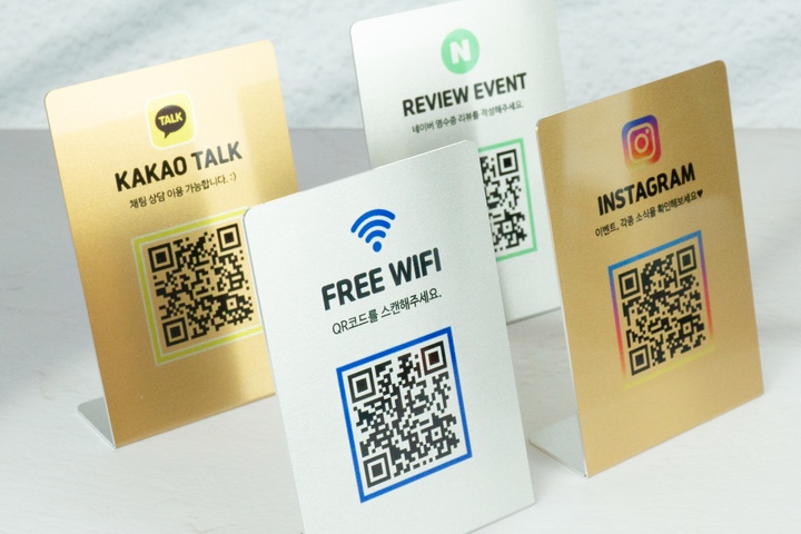 도어사인 Qr 큐알코드 네이버 영수증 리뷰 이벤트 안내판 인스타 와이파이 계좌번호 오늘의집 쇼핑
