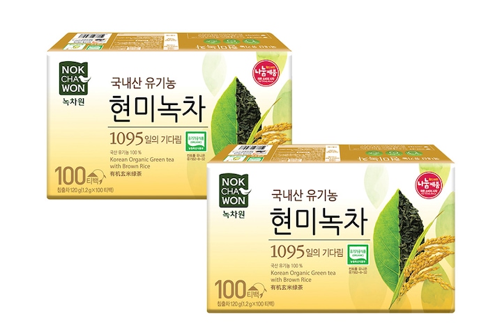 찻잎·티백·분말 국내산 유기농현미녹차 100티백 2팩 오늘의집 쇼핑
