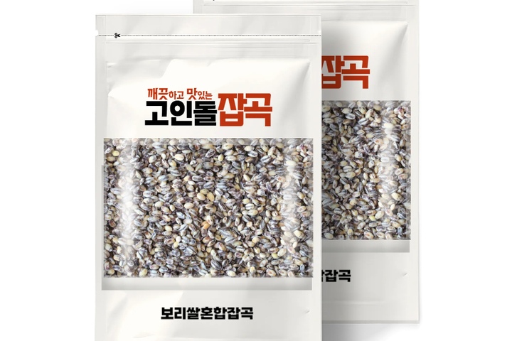 쌀·채소 고인돌 보리쌀 혼합4곡찰보리늘보리흑보리압맥 1kg500gx2개 오늘의집 쇼핑