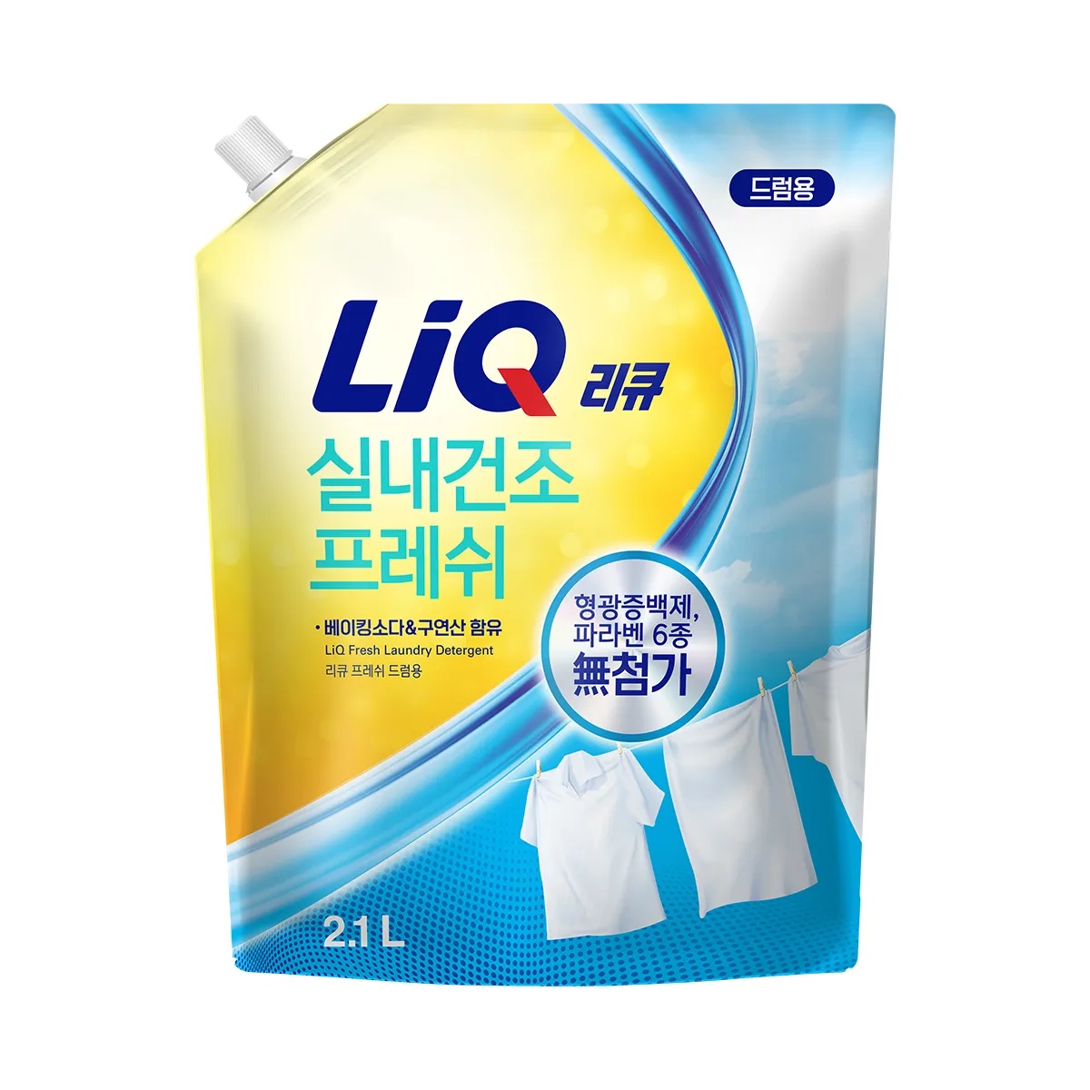 액체세탁세제 리큐 프레쉬 실내건조 세탁세제 21lx4개 드럼 오늘의집 쇼핑