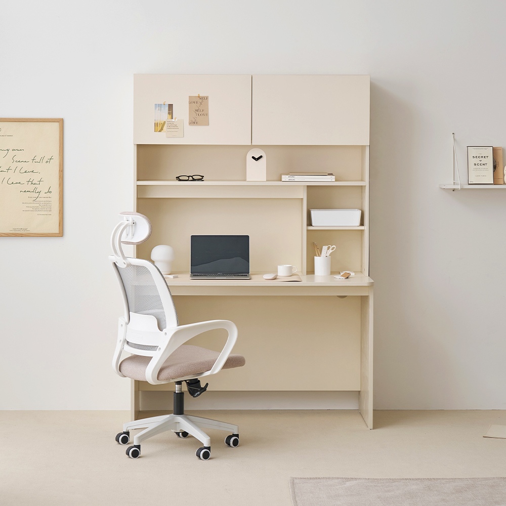 책상 > [단독] ON 밀리언 풀바디 LPM 전면 책상 DELUXE 디럭스 콘센트+도어포함 베이지 | 오늘의집 쇼핑