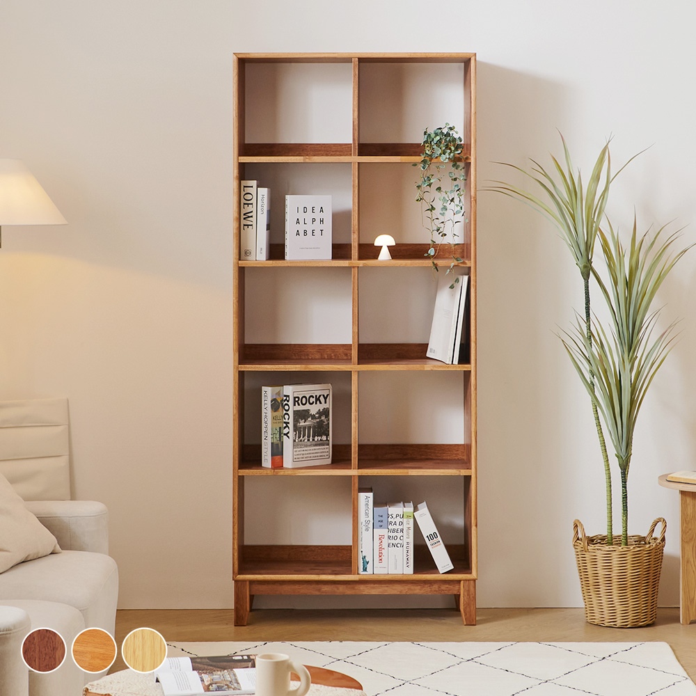 책장 > 세컨하우스 원목 오픈 5단 책장 800 2x5_J259 | 오늘의집 쇼핑