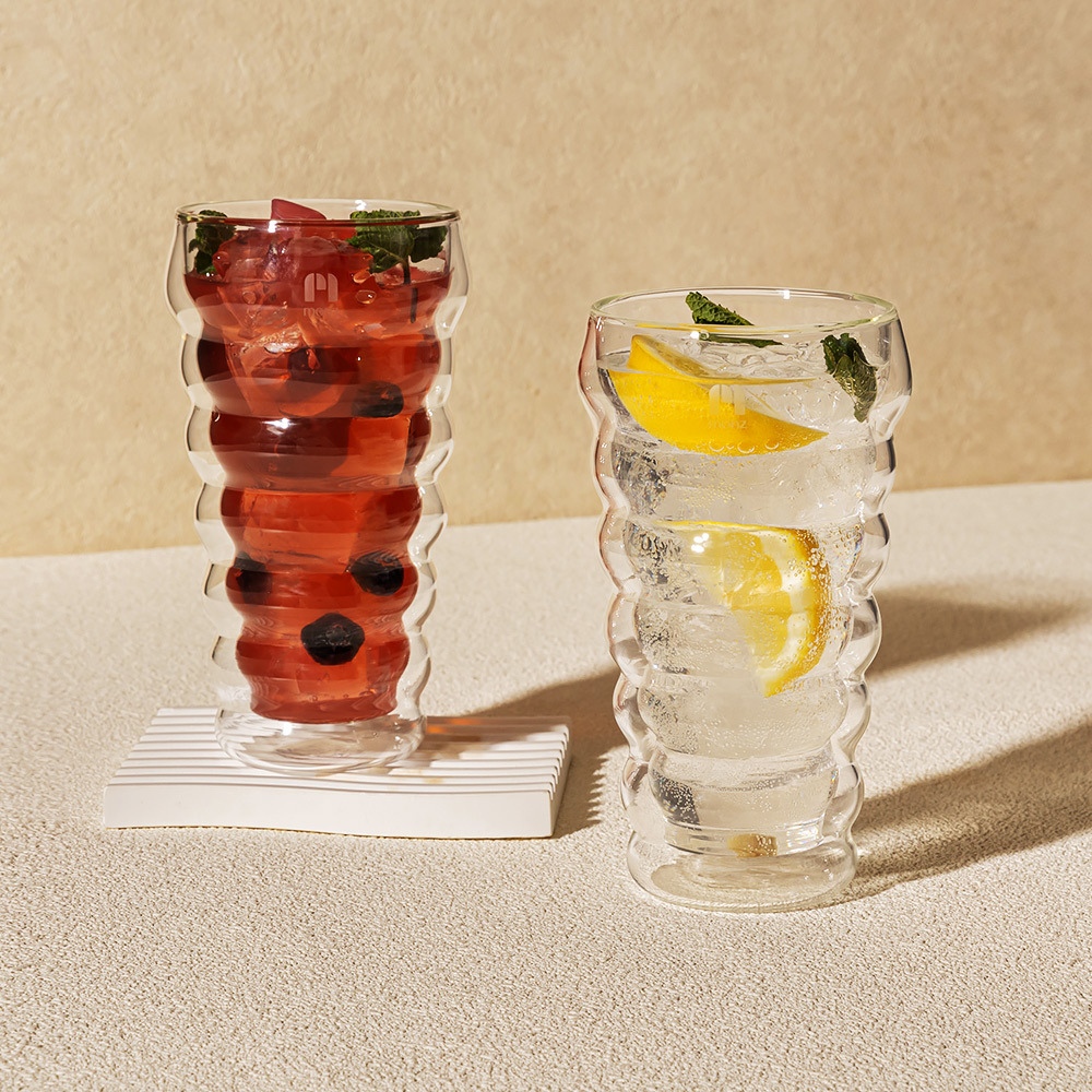 머그컵 > 1+1 몬즈 더블월 내열유리 이중컵 트리앙 360ml (총2P) | 오늘의집 쇼핑