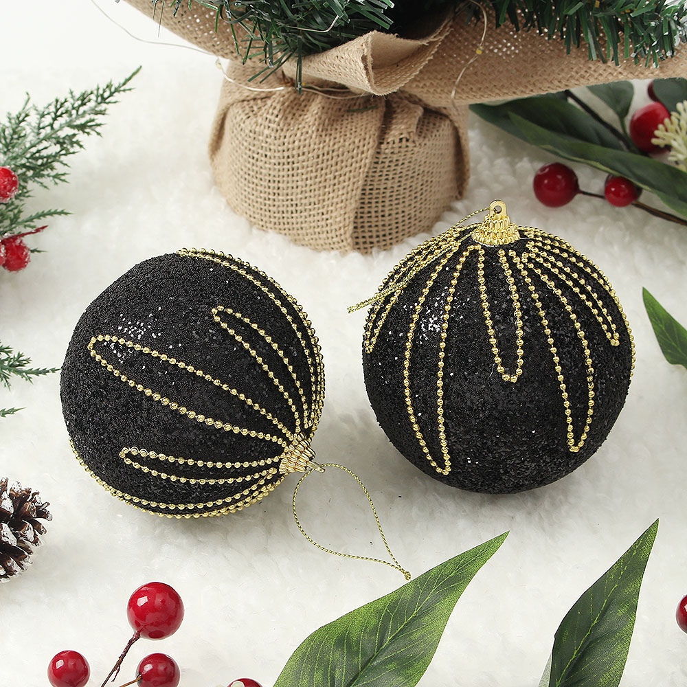 트리·오너먼트 > 도토로 블랙시크 글리터 장식볼 2p(10cm) (구슬체인) | 오늘의집 쇼핑