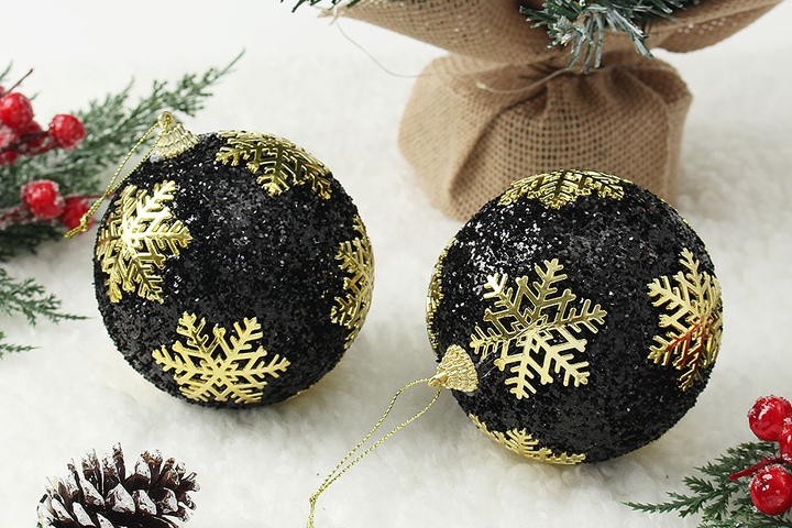트리·오너먼트 > 도토로 블랙시크 글리터 장식볼 2p(10cm) (블링눈결정) | 오늘의집 쇼핑