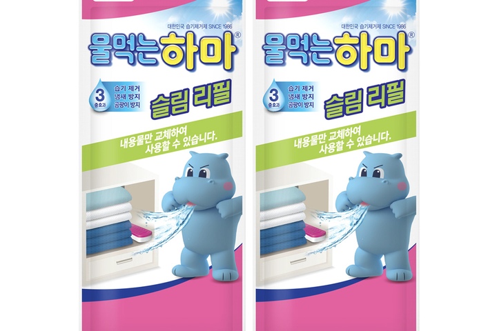가습제·제습제 물먹는 하마 슬림 제습제 리필 X2개 오늘의집 쇼핑