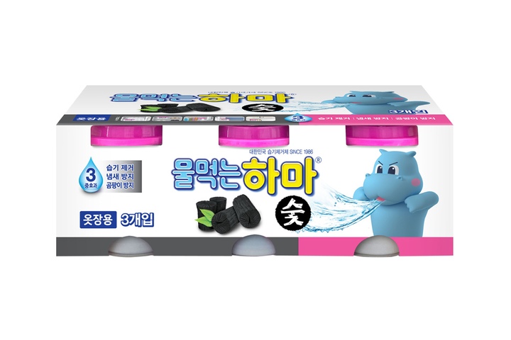 가습제·제습제 물먹는 하마 참숯 옷장용 제습제 3p X1개 오늘의집 쇼핑