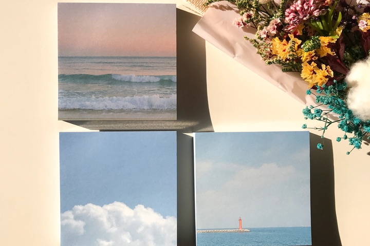 디자인문구 감성을 담은 다꾸 떡메모지 3종 구름 파도 등대 오늘의집 쇼핑