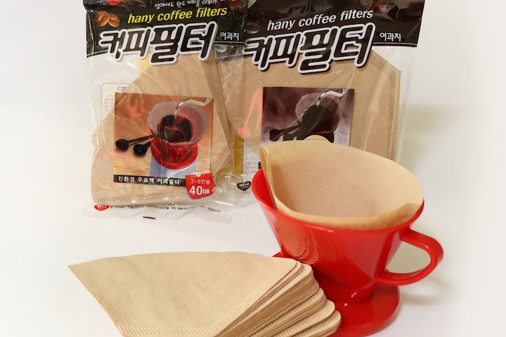 필터·여과지 커피필터 원두커피 여과지 2~5인용 5~10인용 40매 오늘의집 쇼핑